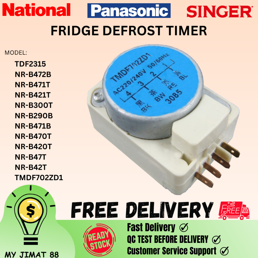 【READY STOCK】NATIONAL PANASONIC SINGER FRIDGE DEFROST TIMER TMDF702ZD1 ...