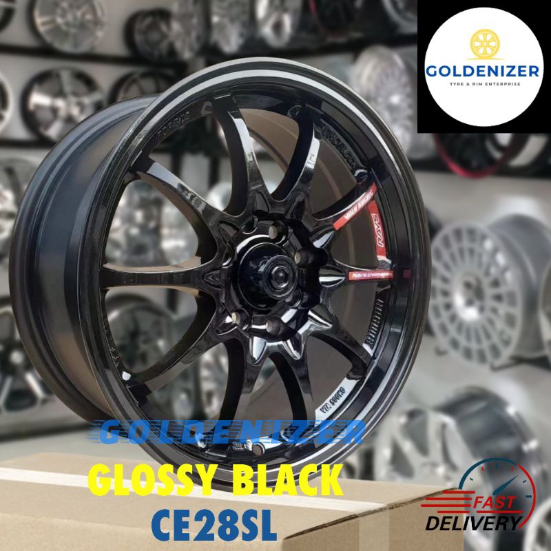 2pcs CE28SL sport rim kereta 🛞 15" 16" 17" 15inch 16inch 17inch ...