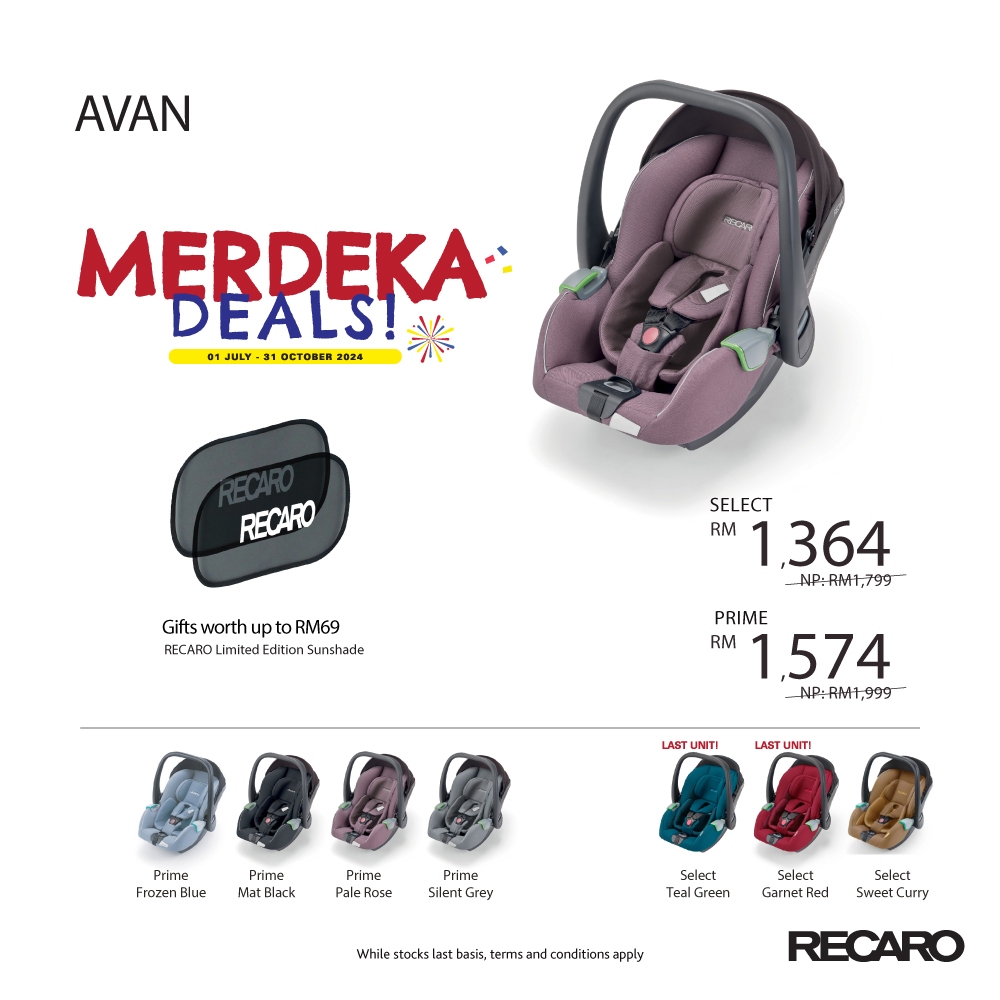 Recaro Infant Carrier Baby Car Seat Avan ECE R129 | Shopee Malaysia
