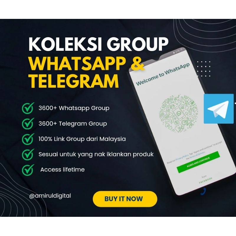 Koleksi Group Iklan Whatsapp & Telegram 2024: Tingkatkan Jangkauan Pemasaran Anda!"** | Shopee ...