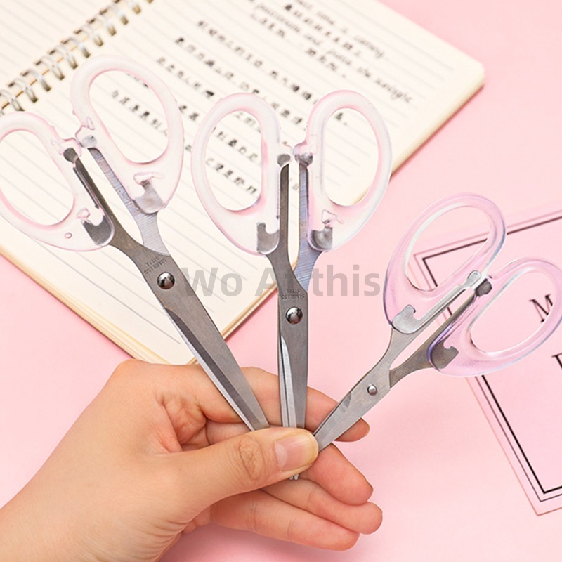 Transparent Small Scissors Handmade Stainless Steel Scissors Household ...