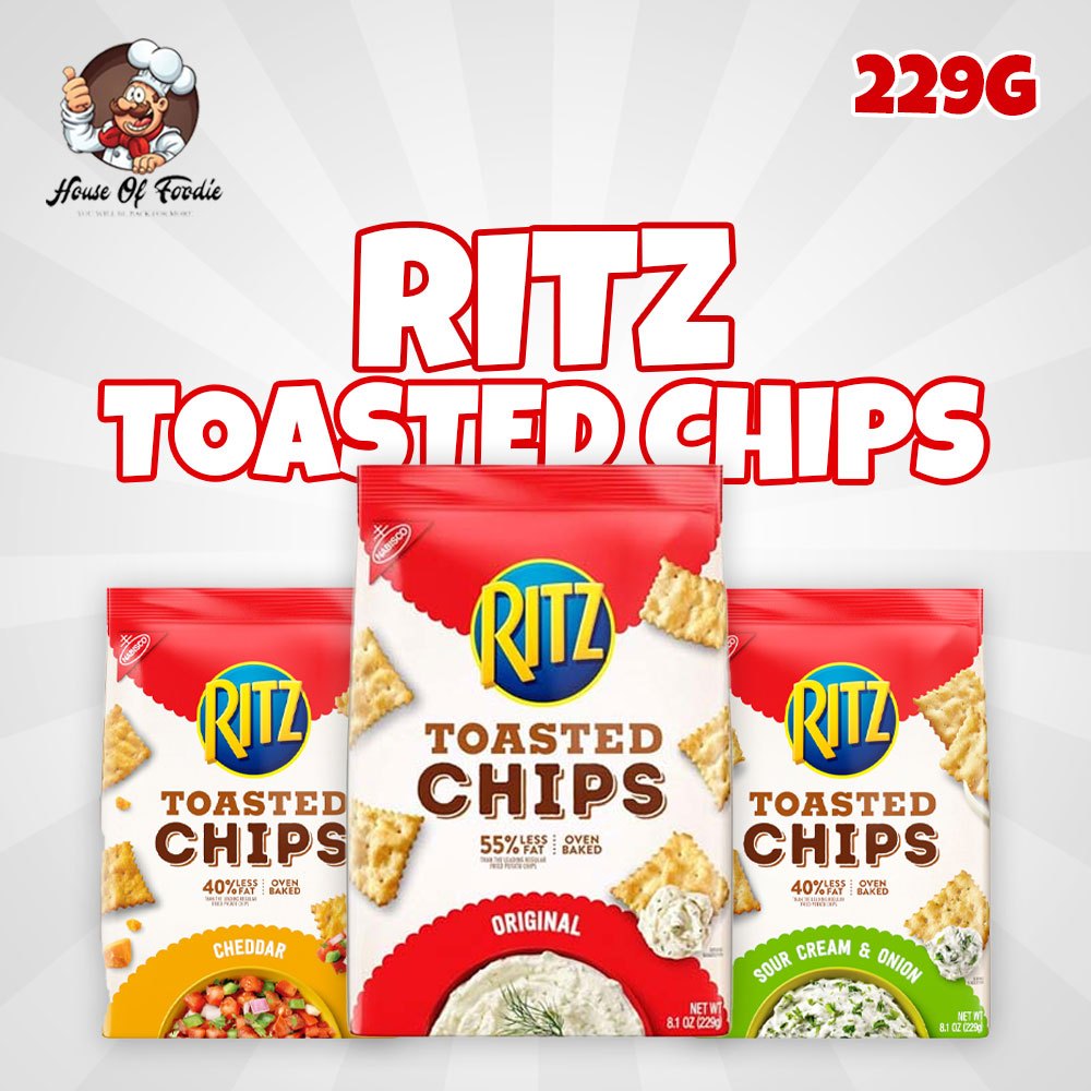 Ritz Toasted Chips Sour Cream & Onion/ Cheddar 229g Titbits snacks [USA ...