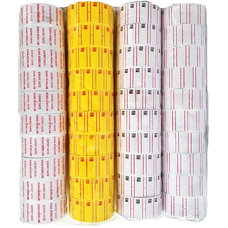 Price label tag for labeller Machine #5500 MX5500 RM Sticker Price Sticker (READY STOCK)/10rolls ...