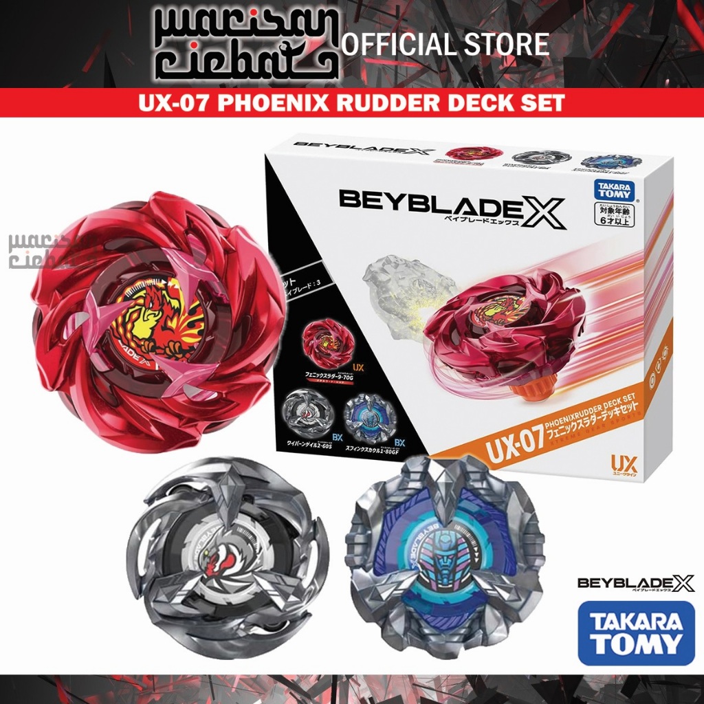 Takara Tomy Beyblade X UX-07 Phoenix Rudder Deck Set | Shopee Malaysia