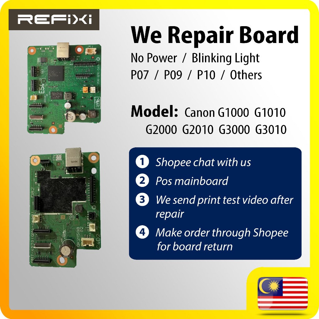 Canon Board Repair G1000 G1010 G2000 G2010 G3000 G3010 Mainboard ...