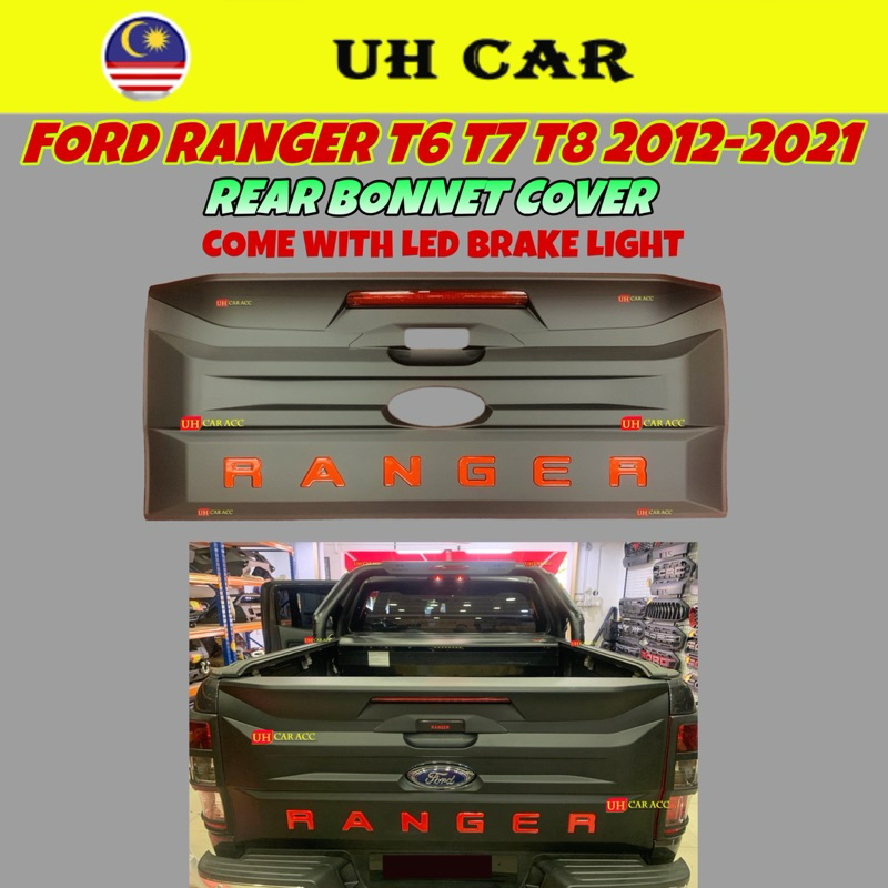 (BIG WITH LED BRAKE) Ford Ranger T6 T7 T8 Rear Tailgate Boot Bonnet ...