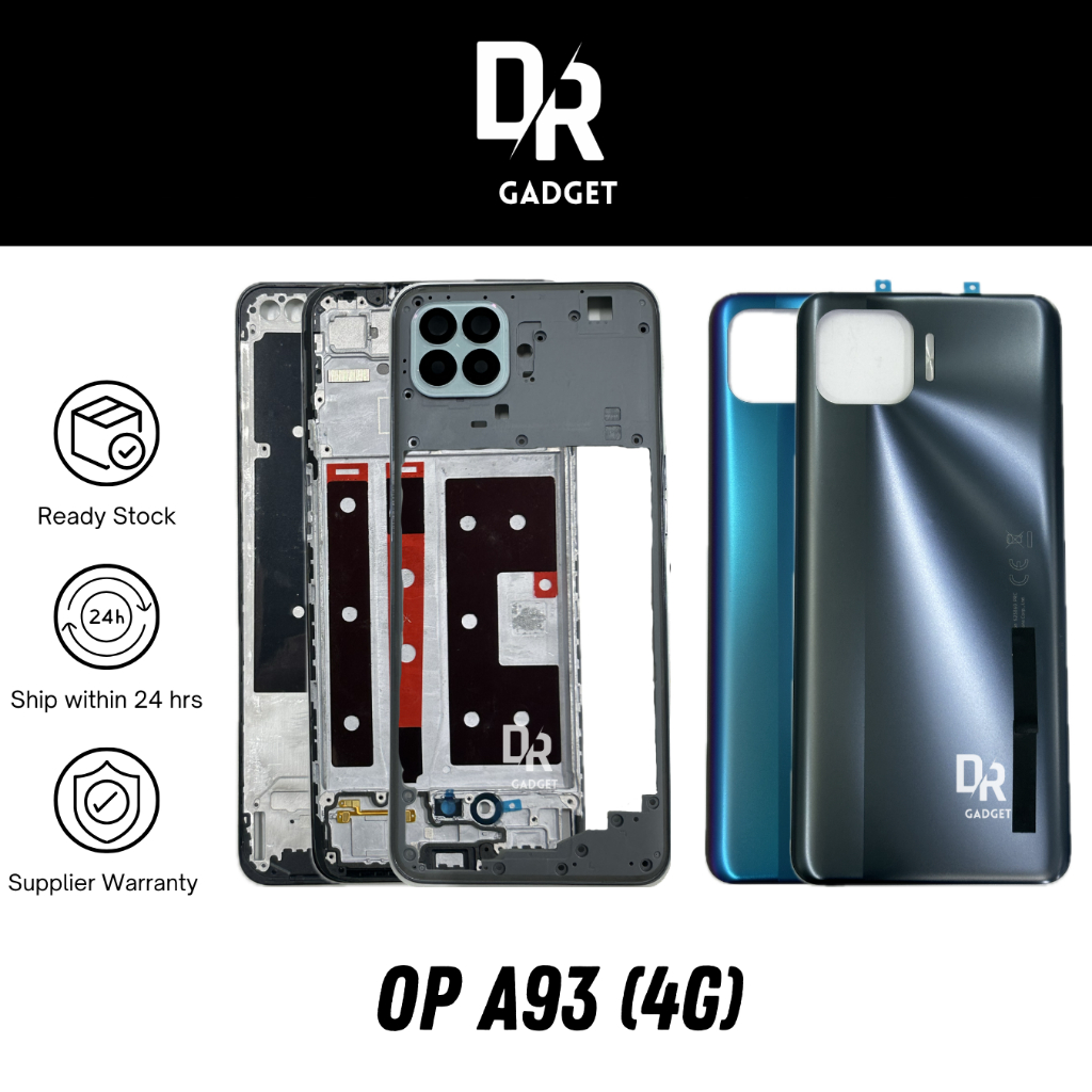 Dr Gadget OPP A93 4G Middle Frame / Battery Cover/Back Glass/Housing ...