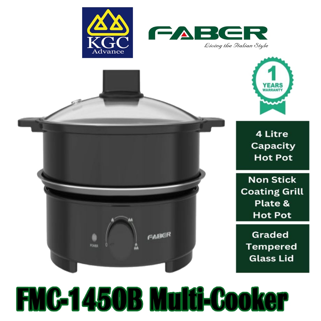 FABER FMC-1450B Multi-Cooker 4.0L Periuk Perbagai Guna | Shopee Malaysia