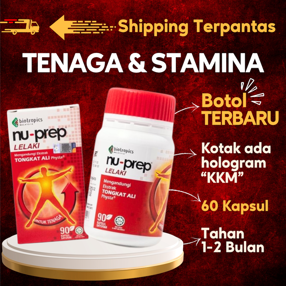 Nu-Prep Lelaki (60 Biji - Tahan Sebulan) | Shopee Malaysia