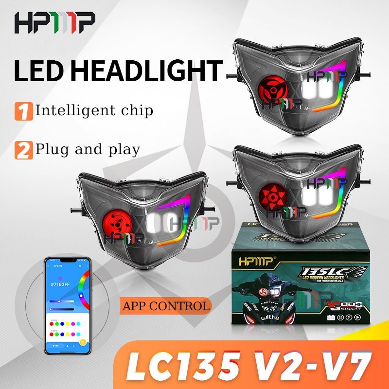 Yamaha LC135 LED Head Light Lampu Depan LC135 V2 V3 V4 V5 V6 V7 Head Lamp Custom | Shopee Malaysia