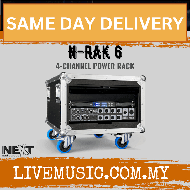 NEXT Audio N-RAK 6 4-Channel Power Rack Amp ( N RAK 6 / NRAK6 ...