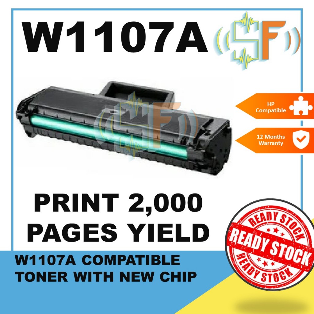 HP W1107A 107A W1107 1107 with NEWCHIP Compatible Toner For HP Laser ...