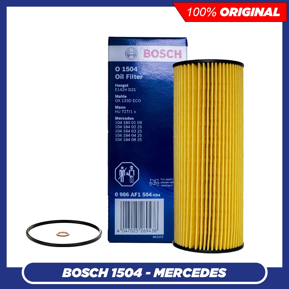 BOSCH OIL FILTER 1504 – Mercedes-Benz M111 M104 W124 W129 W140 W202 W203 W208 W210 | Shopee Malaysia