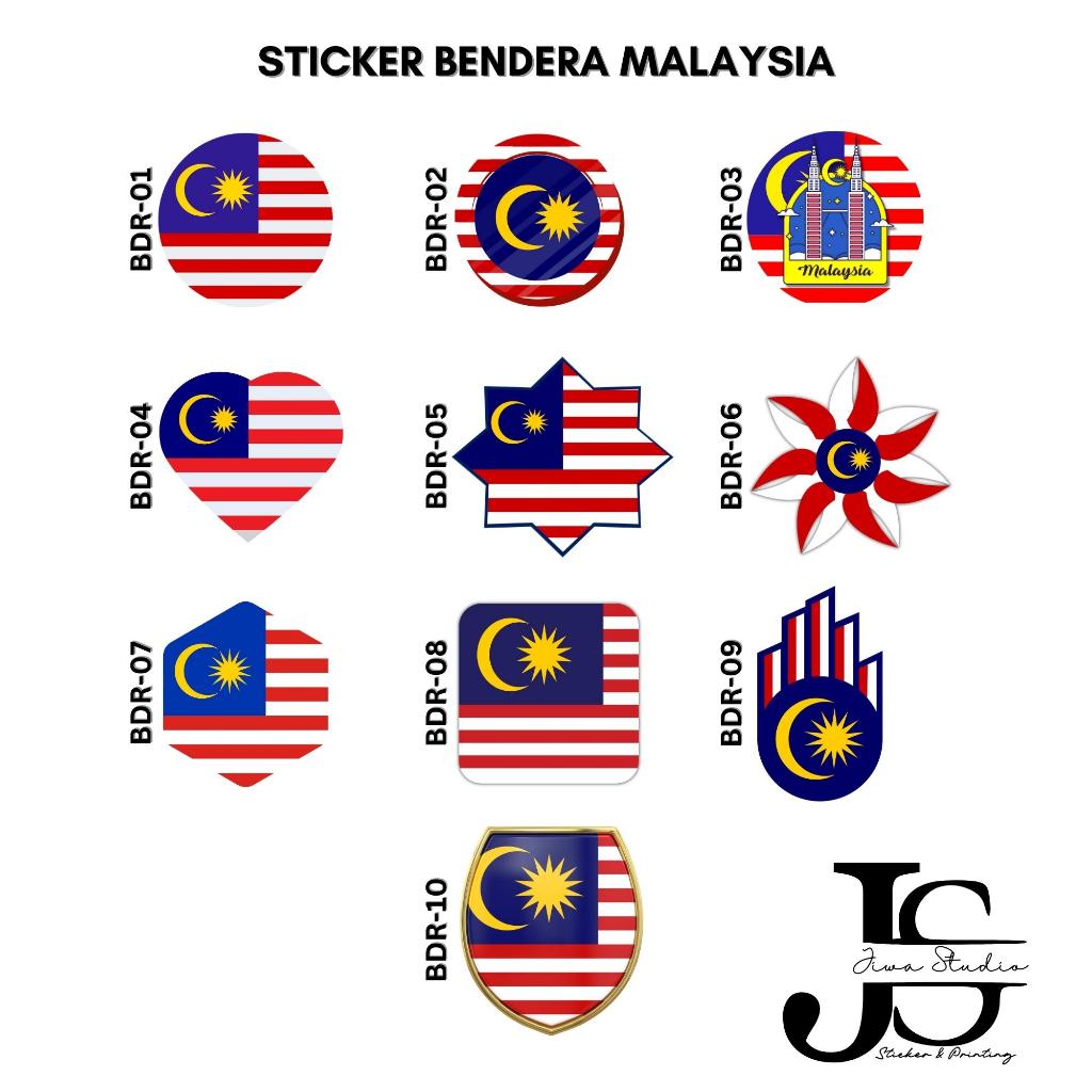 Stiker Hari Merdeka & Bendera Malaysia Murah & Cantik | 4cm - 7cm ...