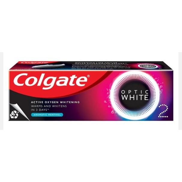 COLGATE Optic White O2 Toothpaste Aromatic Menthol Flavor 85 g ...