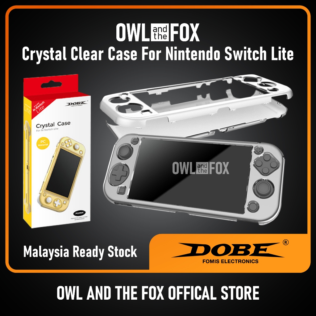 DOBE Nintendo Switch Lite Transparent Crystal Protective Clear Hard ...