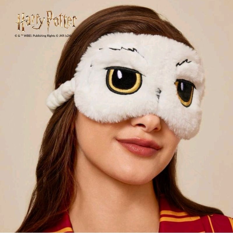 READYSTOCK Harry Potter Hedwig Owl Embroidery Sleep Eye Plush Mask ...