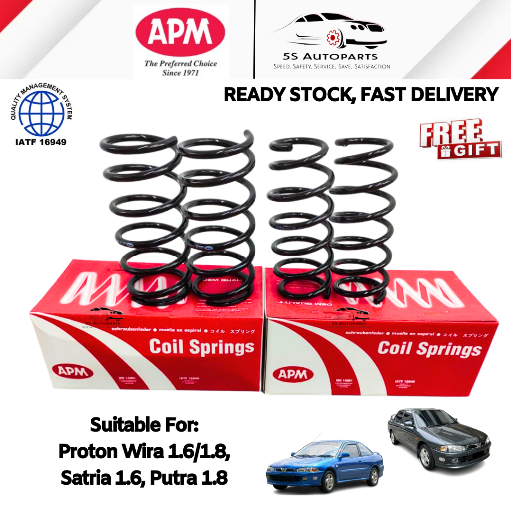 APM Proton Wira, Satria, Putra 1.6/1.8 Standard Coil Spring Front ...