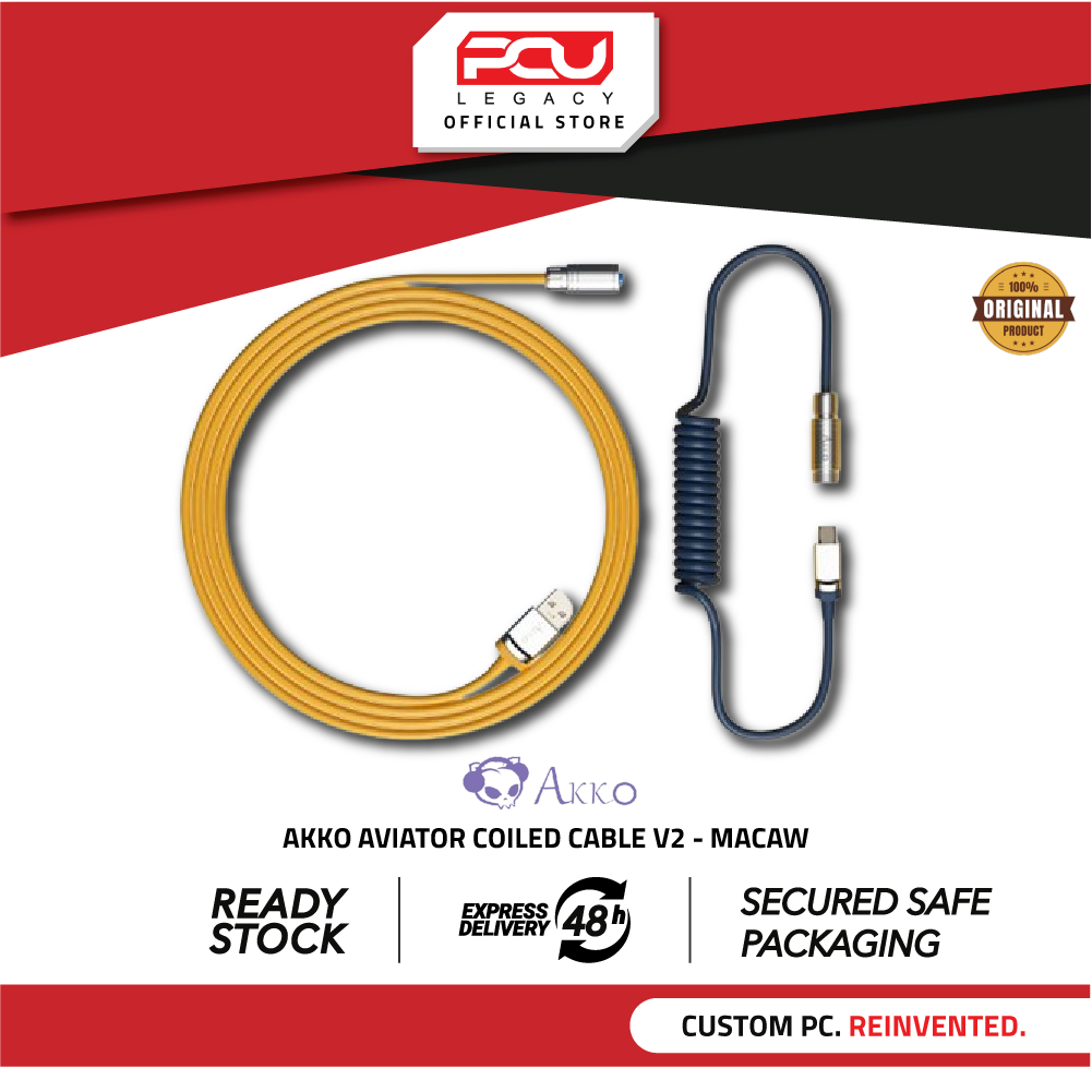 AKKO AVIATOR COILED CABLE V2 - MACAW | Shopee Malaysia