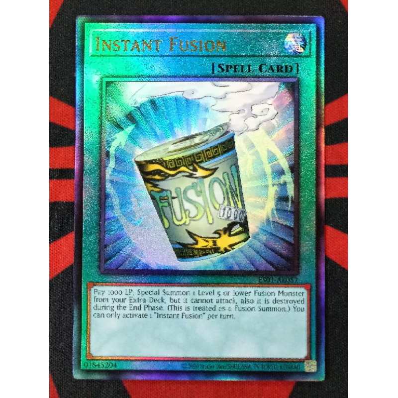 YUGIOH KONAMI ES01-AE057 Instant Fusion (Ultimate Rare/Secret Rare ...