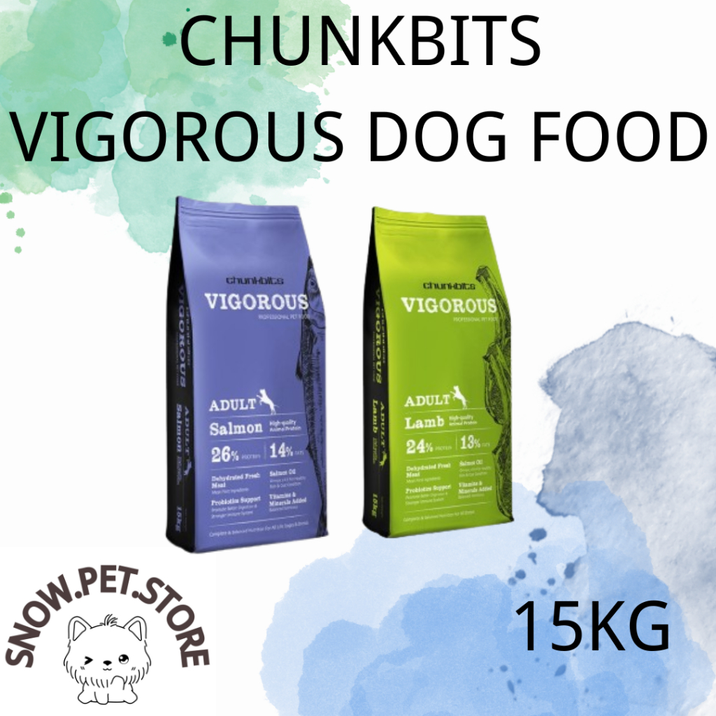 CHUNKBITS VIGOROUS DOG FOOD (15KG) LAMB/SALMON | Shopee Malaysia
