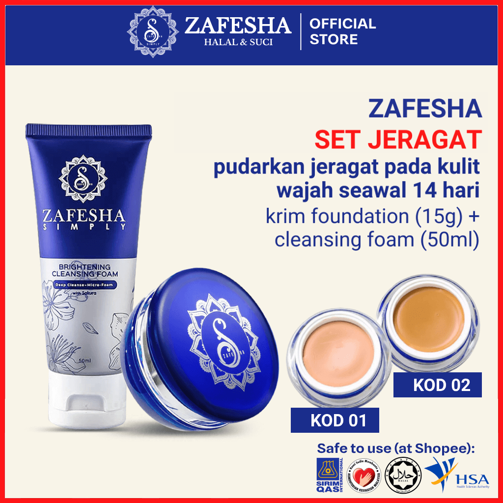 Set Jeragat Berkesan Skincare Zafesha Pudarkan Hilangkan Dengan Cepat ...