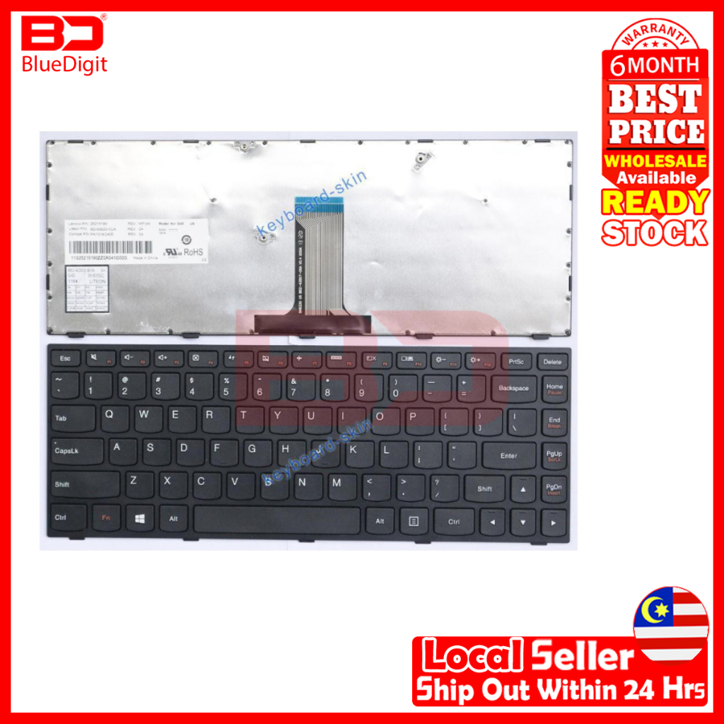 Lenovo Ideapad 300 300s 500S 100S-14iBR 14iSK U31 Laptop Keyboard ...