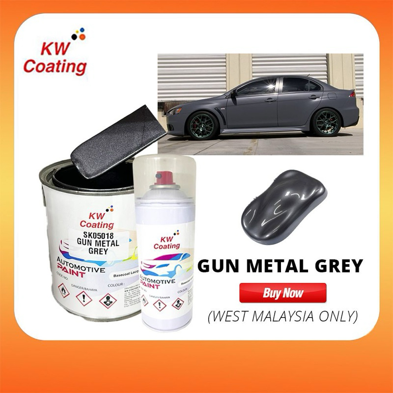 KW 2k Paint SK05018 GUN METAL GREY Kereta SK05018 GUN METAL GREY Cat ...