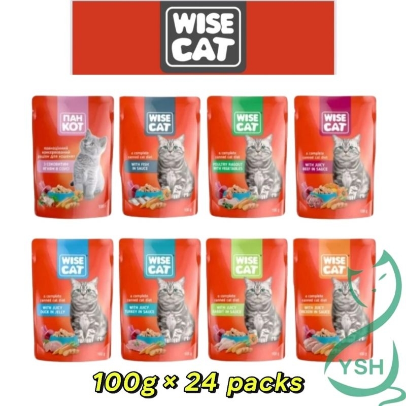 Wise Cat Pouch Wet Cat Food (100g x24 packs) | Shopee Malaysia