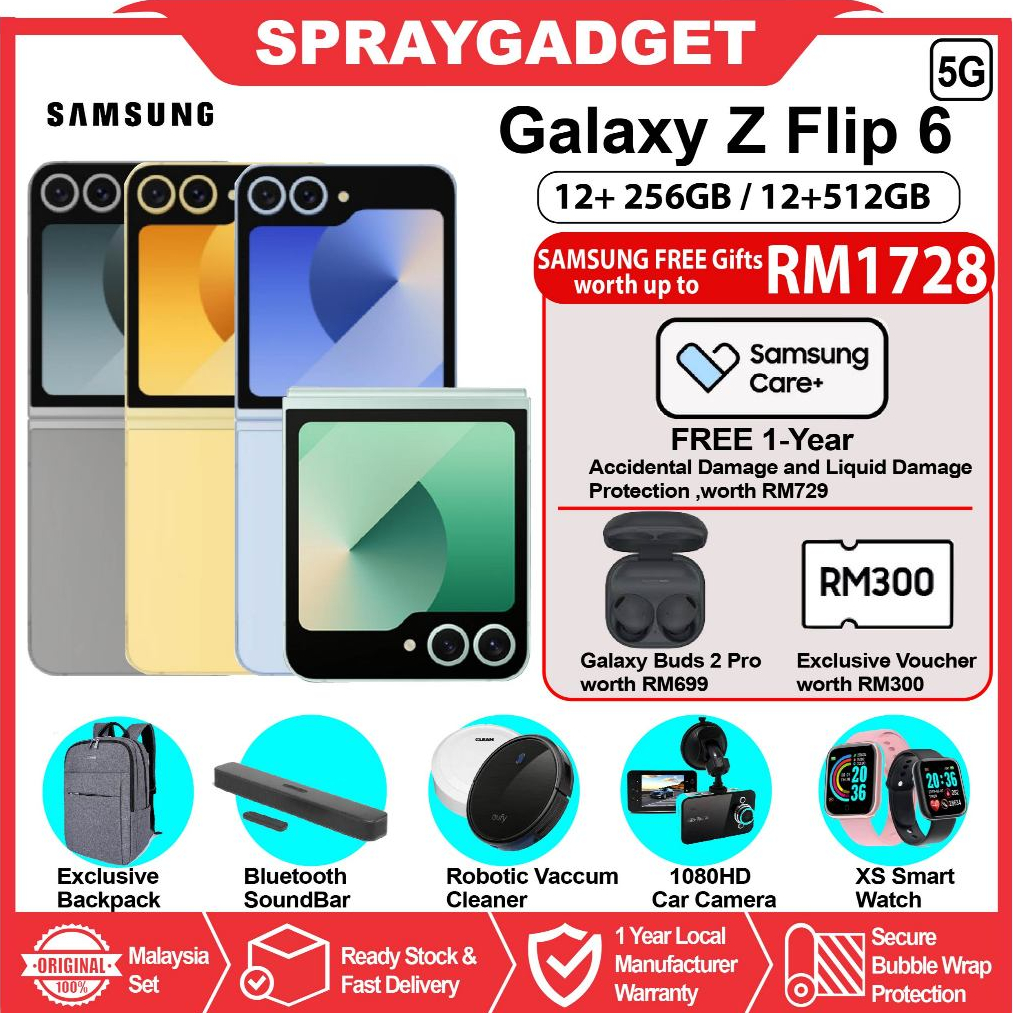 SAMSUNG Galaxy Z Flip 6 5G / Z Flip6 5G (12+256GB l 12+512GB) 🎁Original ...