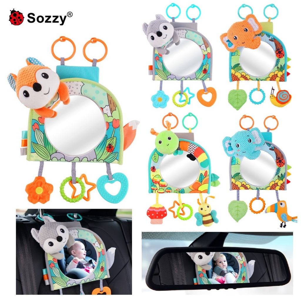 Sozzy Baby Cute Animal Car Mirror / Car Seat Mirror / Baby Mirror Toy ...