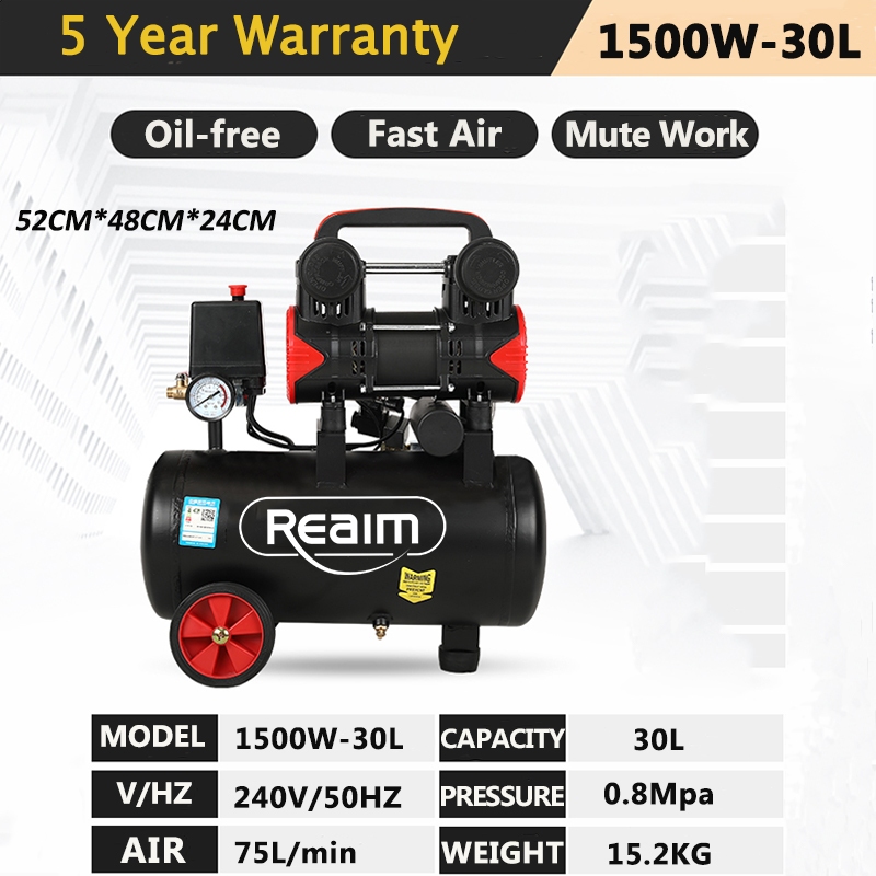 New Model Air Compressor Oil Free1500W Silent Type Heavy duty ...