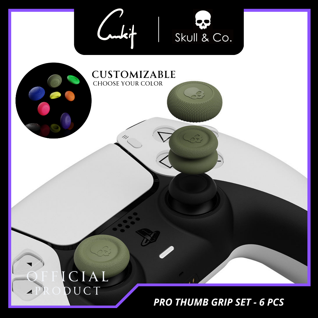 08.08 SALE 】Skull & Co Pro Thumb Grip Set for PS5 Dual Sense / PS4 Dual ...
