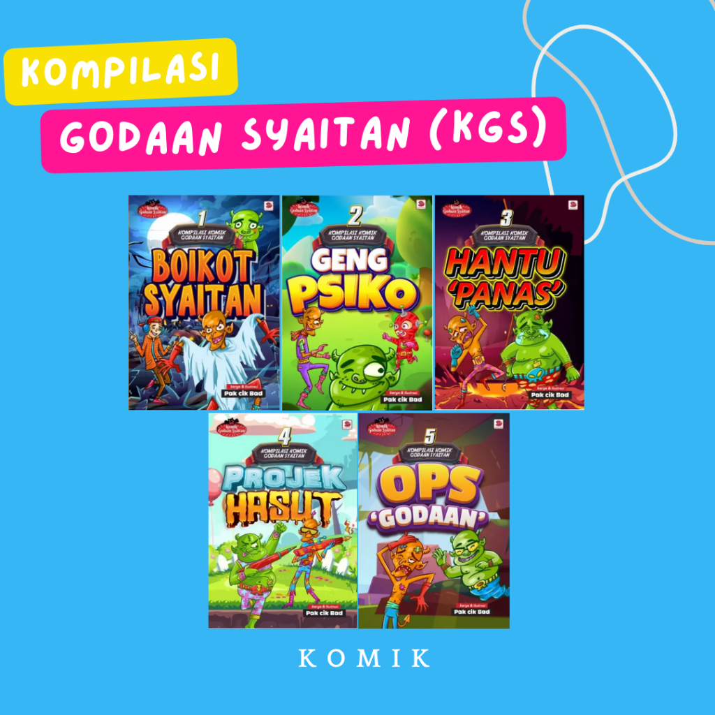 [Siri 1 - 5] KOMPILASI KOMIK GODAAN SYAITAN NEW COVER | Komik Kanak ...