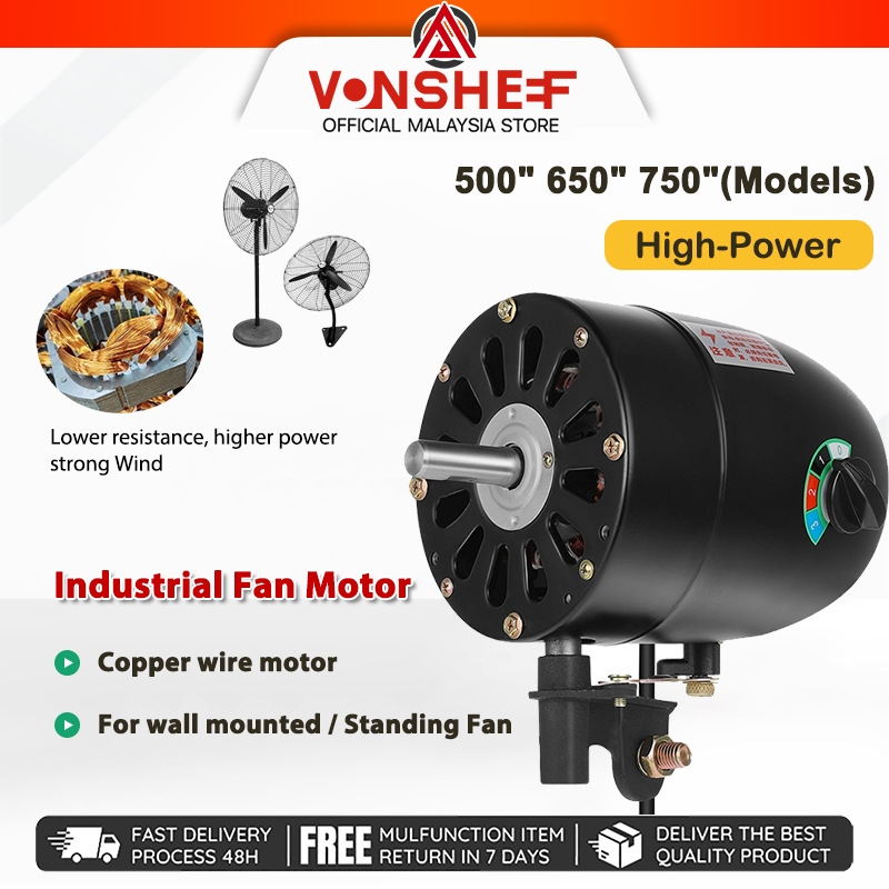 180W/230W/260W Industrial Fan Motor 220 -240V 50Hz Wall-mounted Power ...