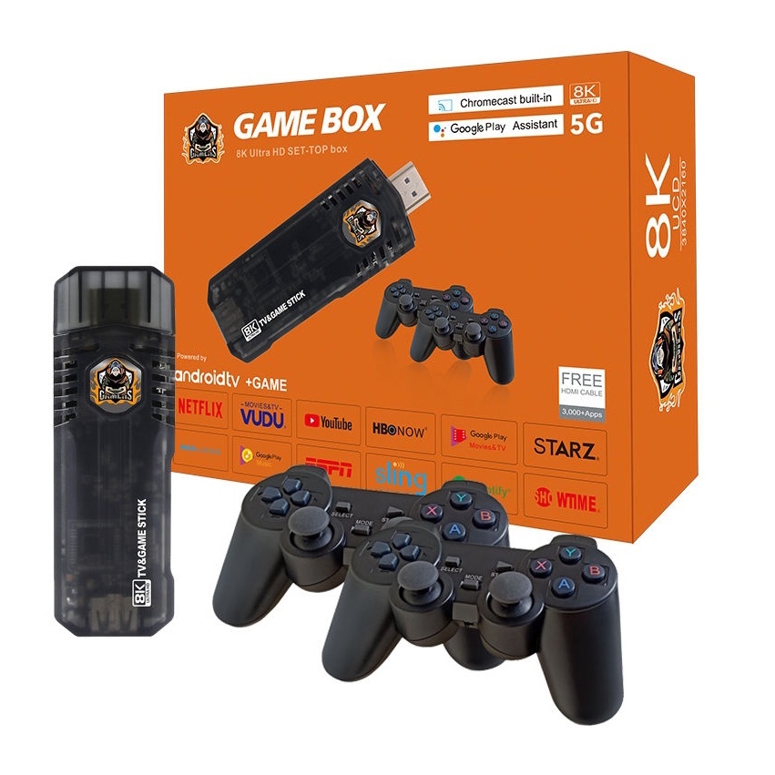 X8 Android TV Game Box 8k Ultra HD Set-Top Box with Dual System Retro ...