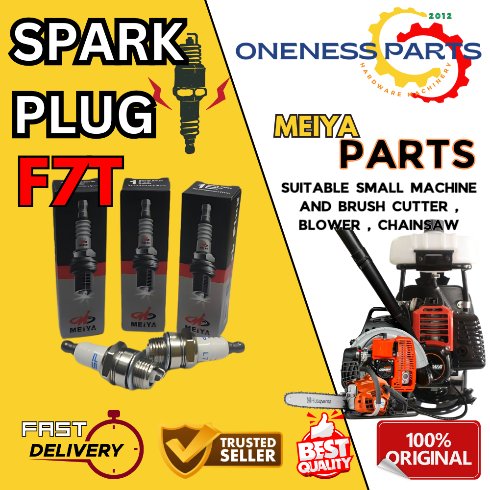 L7T HEAVY DUTY Spark Plug Enjin Mesin Rumput Brush Cutter Hand Blower ...