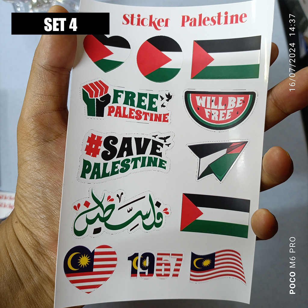 Set Sticker Palestine Pipi Buku | Shopee Malaysia