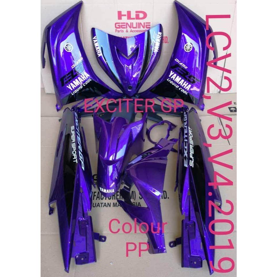 Yamaha Lc 135 Cover Set Purple Violet EXCITER GP V4 V5 V6 | Shopee Malaysia
