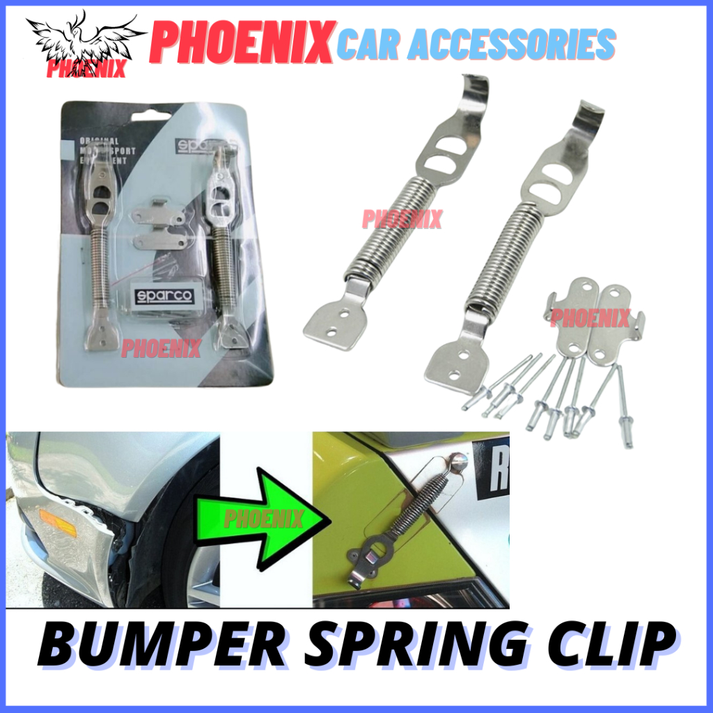 STEEL SPRING LOCK Bumper BODYKIT Quick Release Clip Universal RACING ...