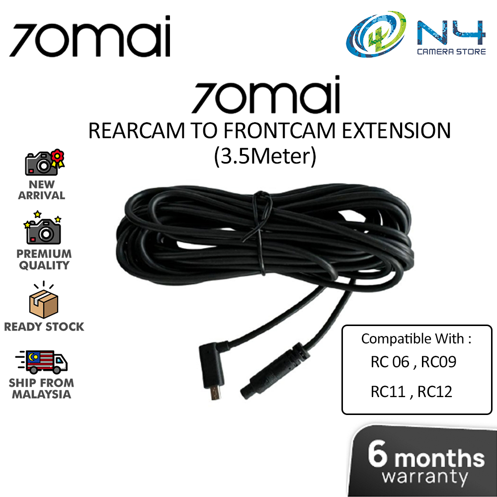 [Original] 70mai Rear Cam Signal Wire (RC06/RC09/RC11/RC12 Series) (3.5 ...