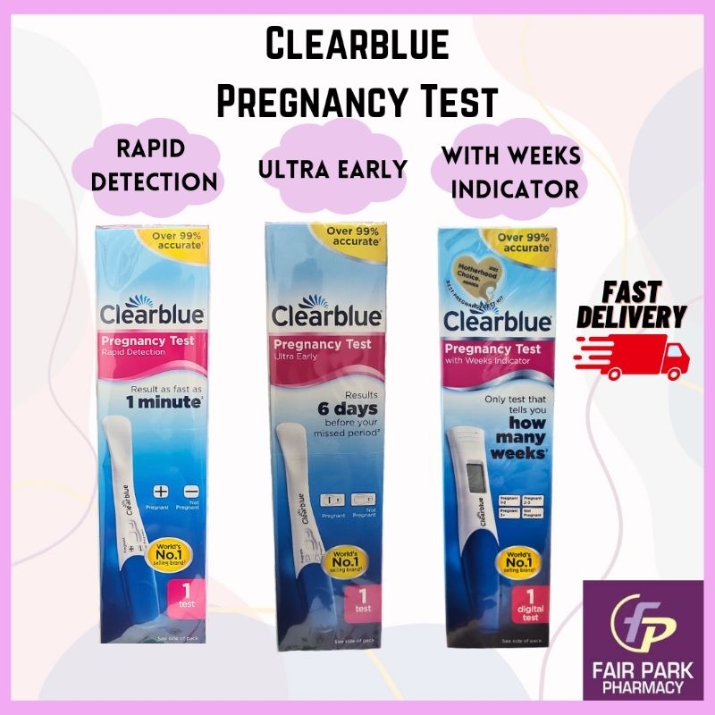FPpharmacy Clearblue Pregnancy Test (Rapid Detection-1 minutes/Ultra ...
