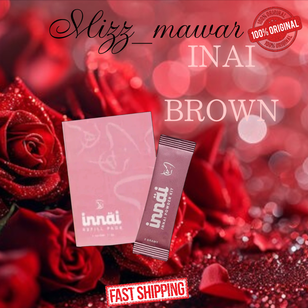 READY STOCK!!! NEW Innai Nunha Neelofa - Inai Dark Brown Sachet ...