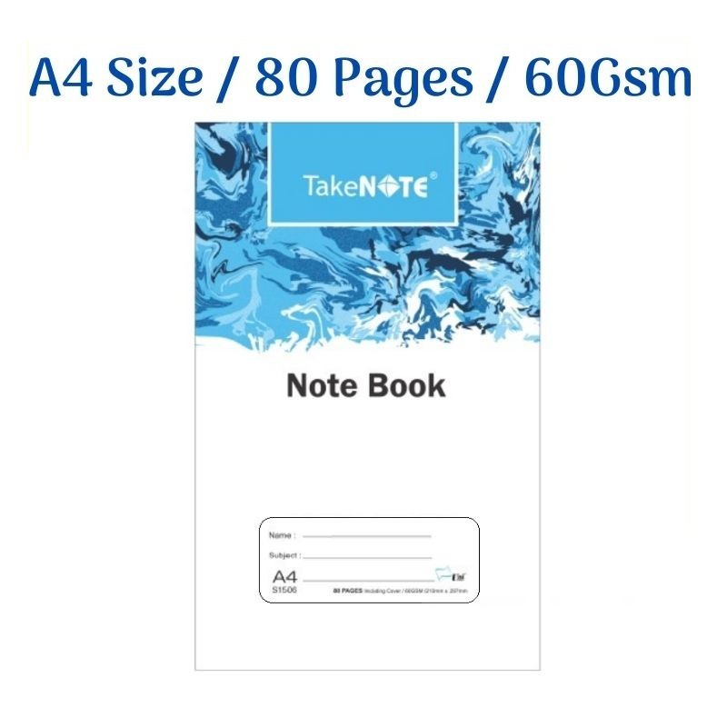 UNI - TAKE NOTE EXERCISE BOOK A4 (S1506) | Shopee Malaysia