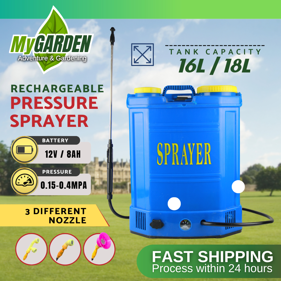 MYGARDEN Rechargeable Battery Sprayer Pump Agricultural Portable ...