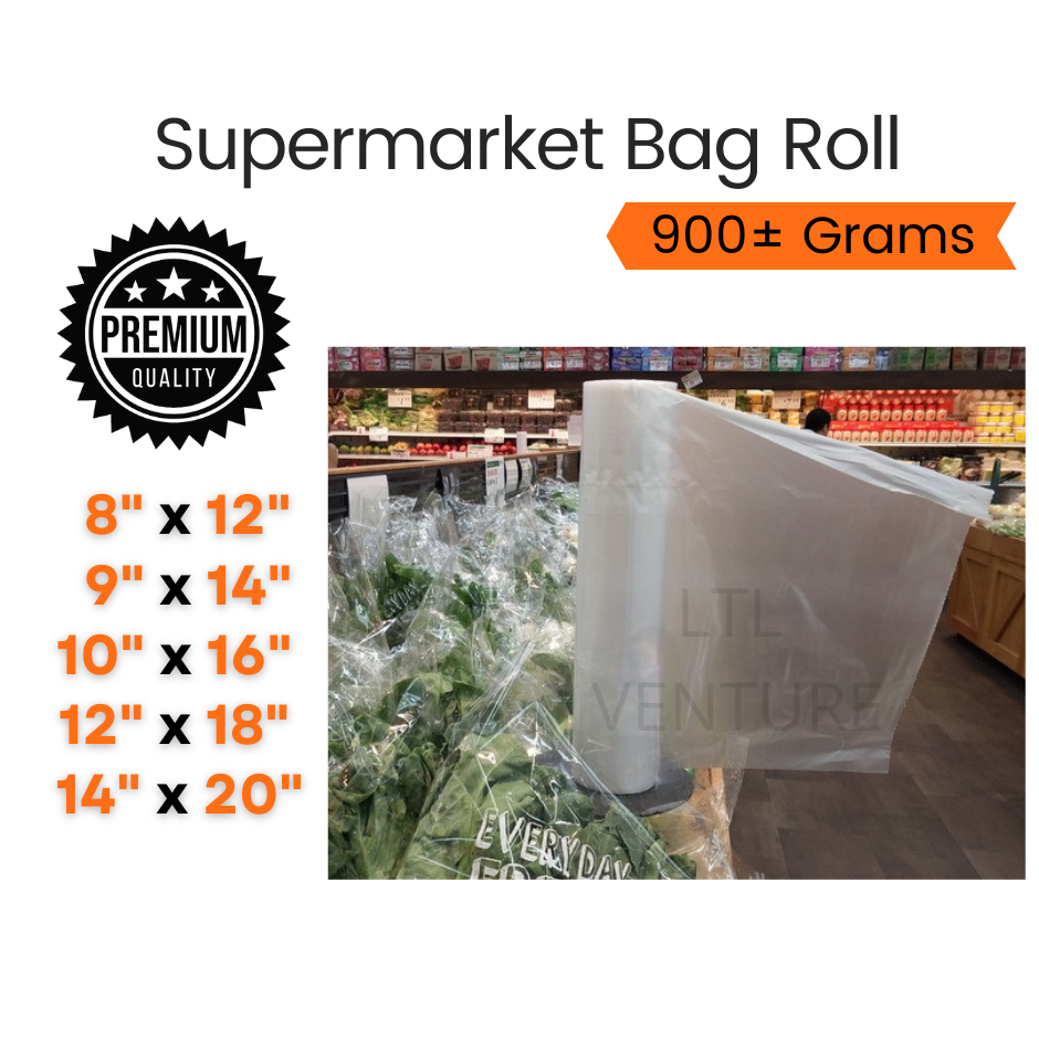 🔥Direct Factory🔥(900g±)Plastic Bag Roll/Food Packaging/Supermarket ...