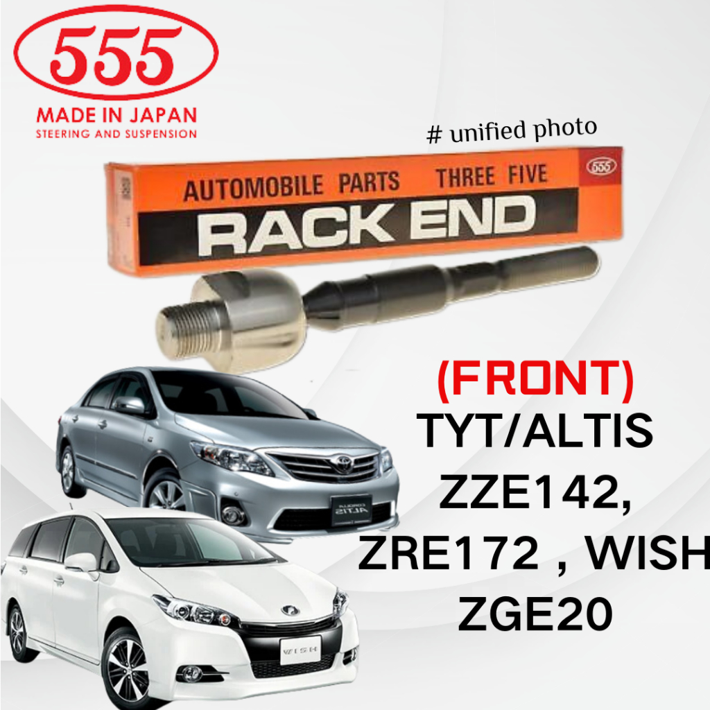 TOYOTA ALTIS ZZE142 , ZRE172 , WISH ZGE20 555 JAPAN BRAND STEERING RACK ...