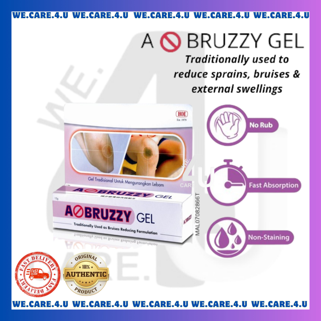HOE A-BRUZZY GEL 15G-FOR SPRAINS,BRUISES & EXTERNAL SWELLINGS / GEL ...
