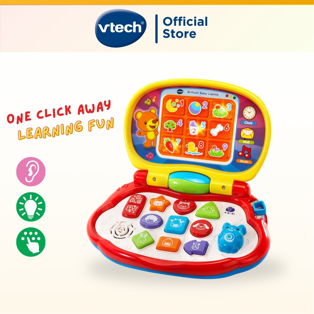 Vtech Brilliant Baby Laptop Early Learning Development Toys For Boys ...