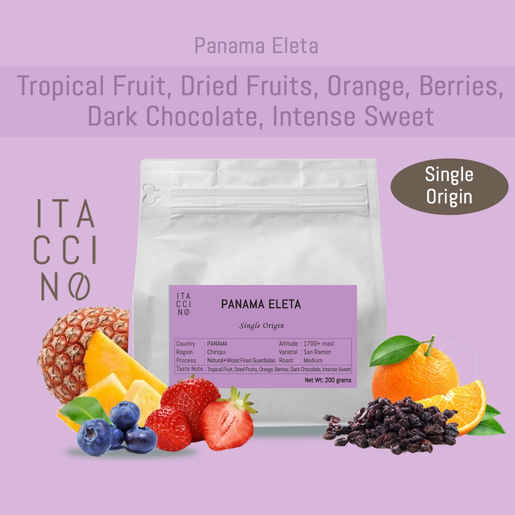 Itaccino Caffe | Panama Natural Eleta | SPECIALTY SOE Coffee Bean 200g ...